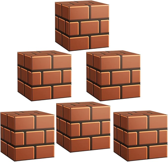 Super Mario Treat Boxes, 24 PCS Brick Candy Boxes for Party Supplies ...