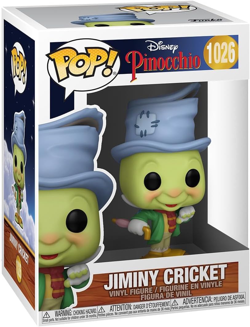 Amazon.com: Funko POP Pop! Disney: Pinocchio - Street Jiminy, 3.75 ...