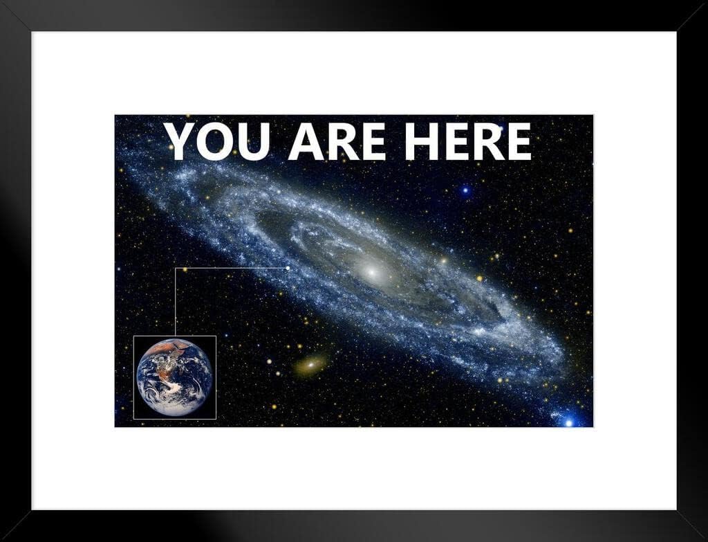 Amazon.com: You Are Here Galaxy Retro Solar System Human Earth Location ...
