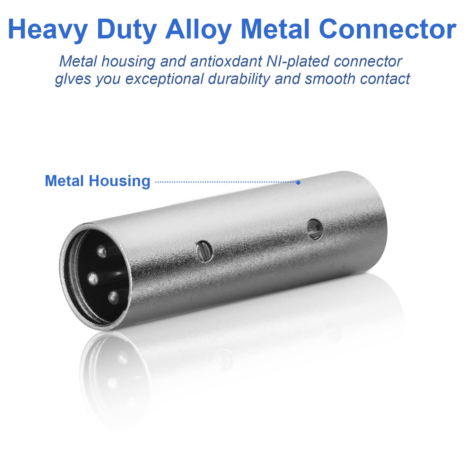 Snapklik.com : XLR Male To XLR Male Adapter - XLR 3-Pin Male To XLR 3 ...