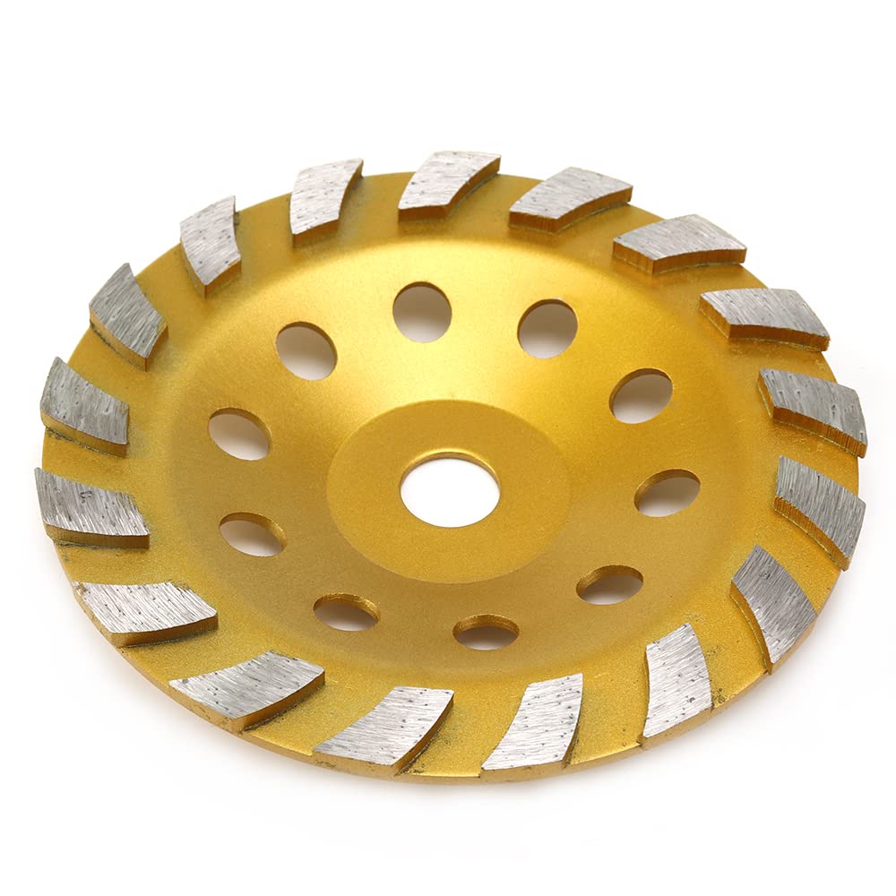 NuoDunco 7 inch Diamond Cup Grinding Wheel Fits 7/8 Inch Arbor, 16 ...