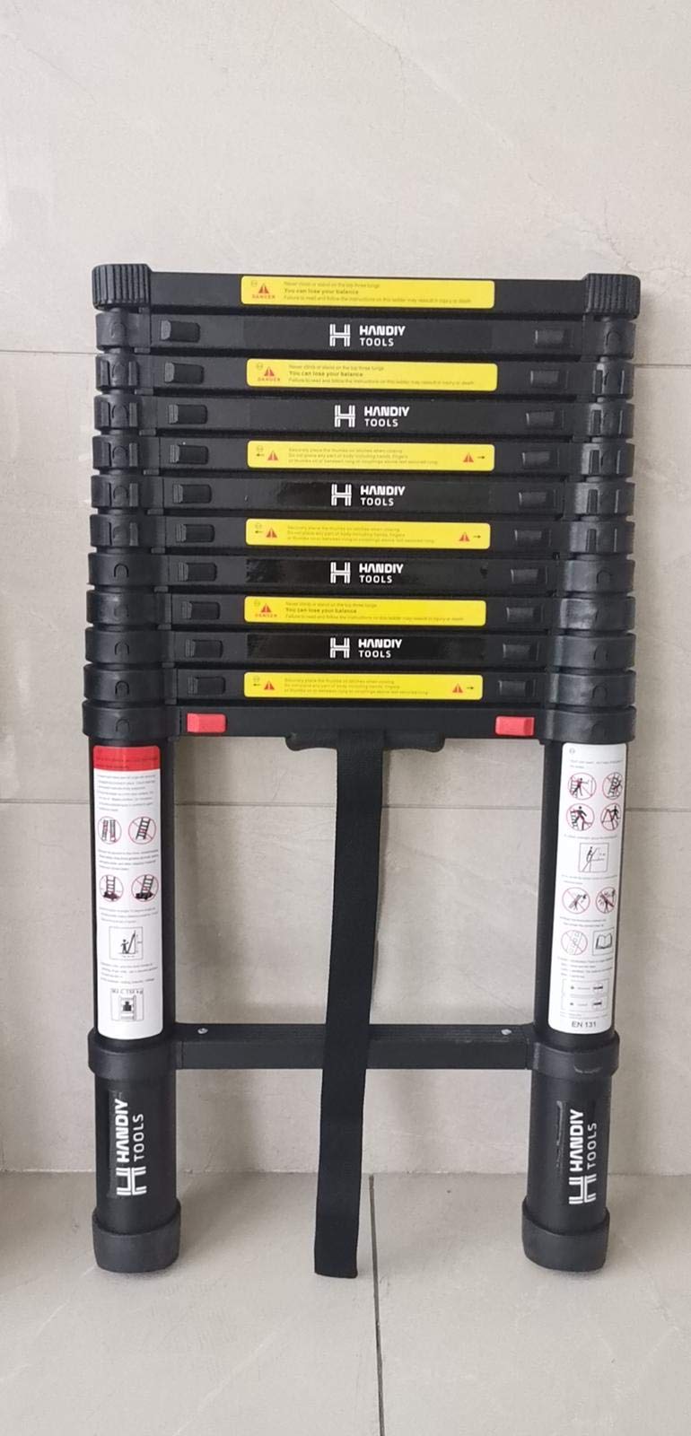 Handiy Tools Telescopic Ladder 3 8m Soft Close Aluminium Ladder ...