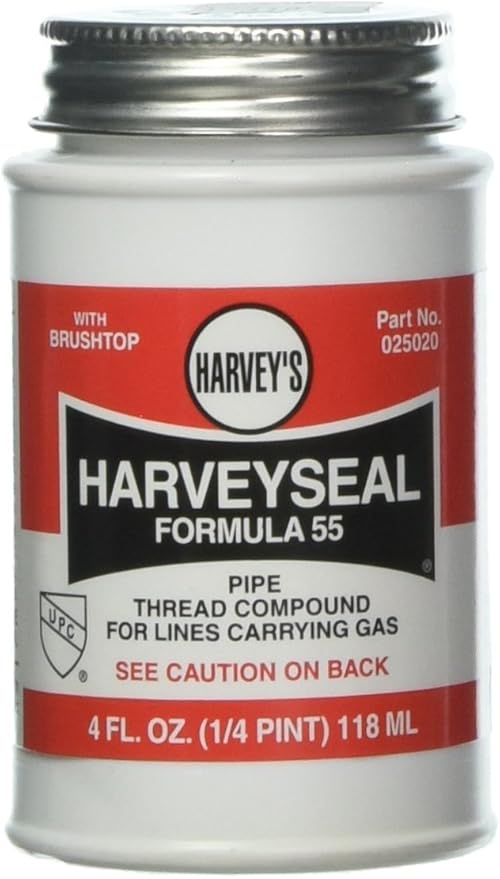 Harvey 25020 Oatey 0 Multi-Purpose Pipe Thread Compound, 4 Oz, Brush ...