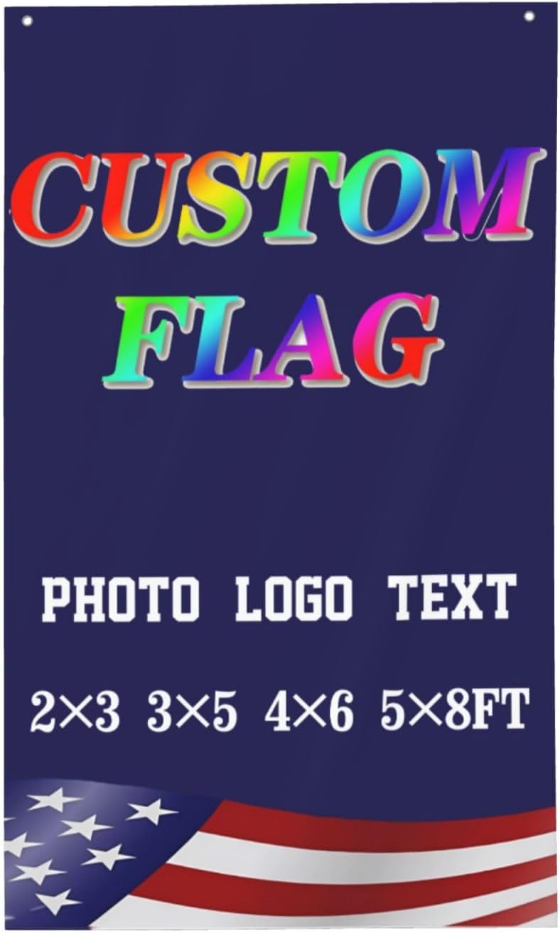 Amazon.com : YRMZPPJW Custom Flag 3x5FT (Vertical) Customized Outdoor ...