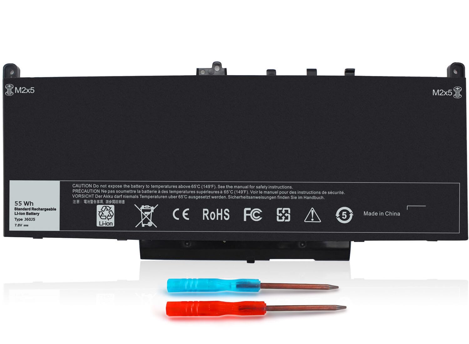 Amazon.com: ZAYAUPVL 55Wh J60J5 Battery Latitude E7470 Battery ...