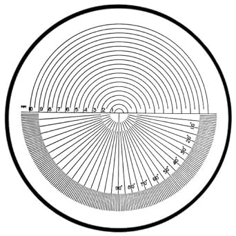 Mitutoyo 183-110 Reticule with Quadrant Graduated in Degrees, No.9 ...
