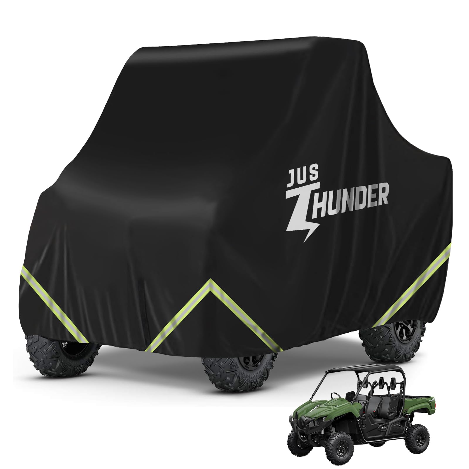 Amazon.com: JUSTHUNDER UTV Cover, Side by Side Cover Heavy Duty ...