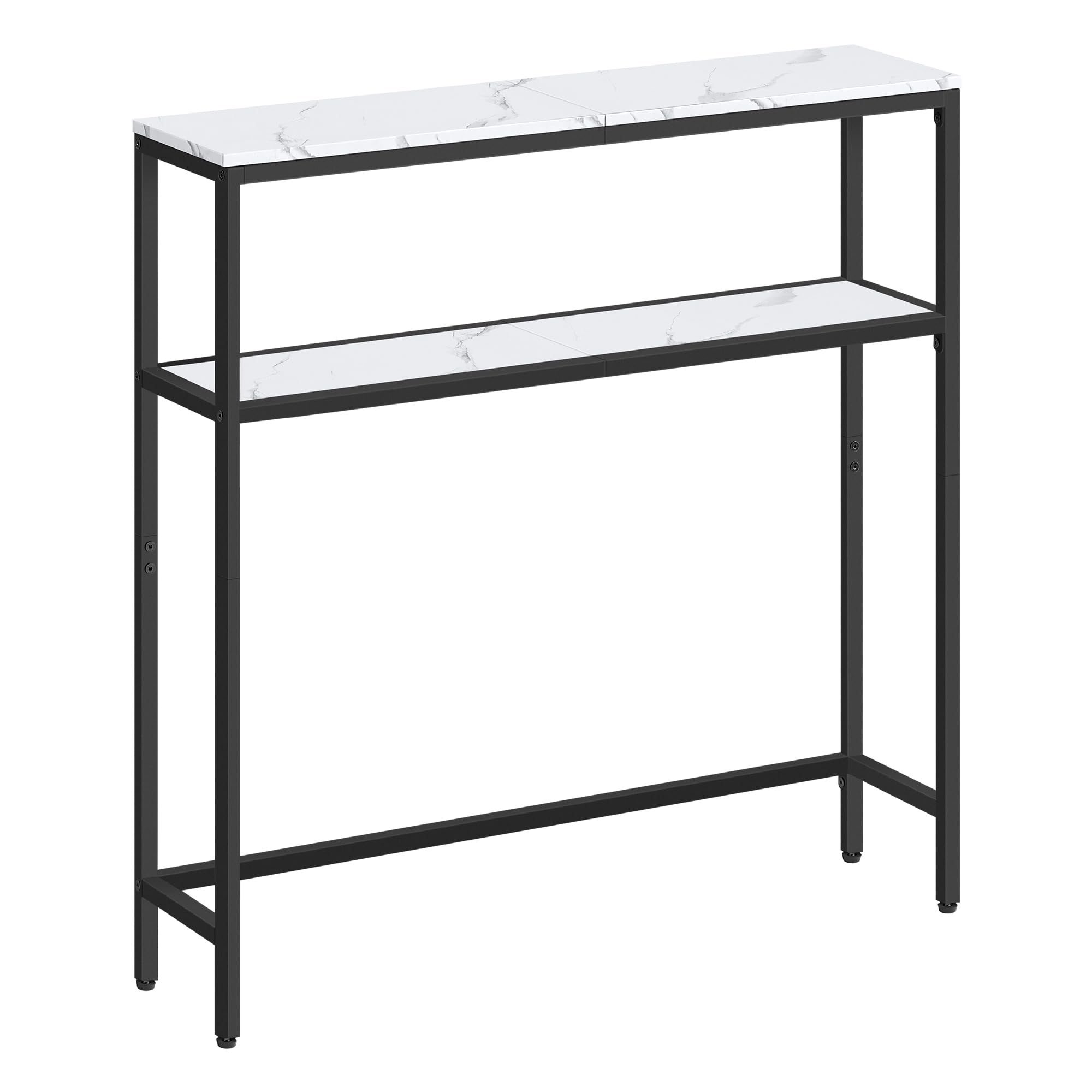 VASAGLE Console Table for Hallway, 2-Tier Slim Sofa Table, 20 x 80 x 80 ...