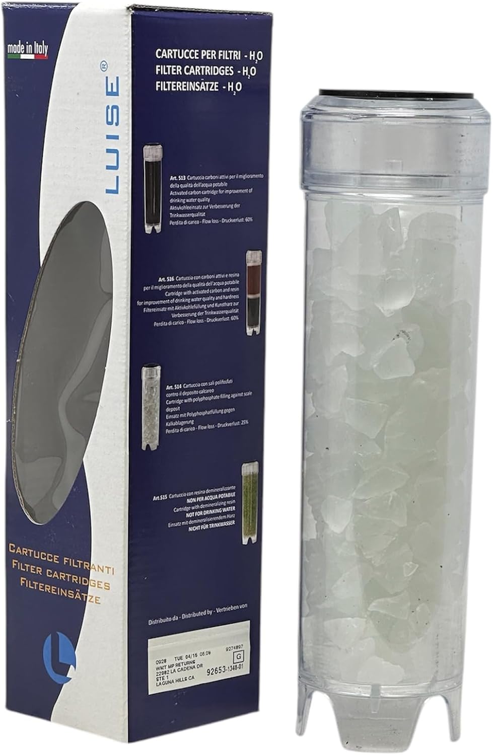 Luise 10"X2.5" Polyphosphate Hard Water Filter Cartridge, Scale Remover ...