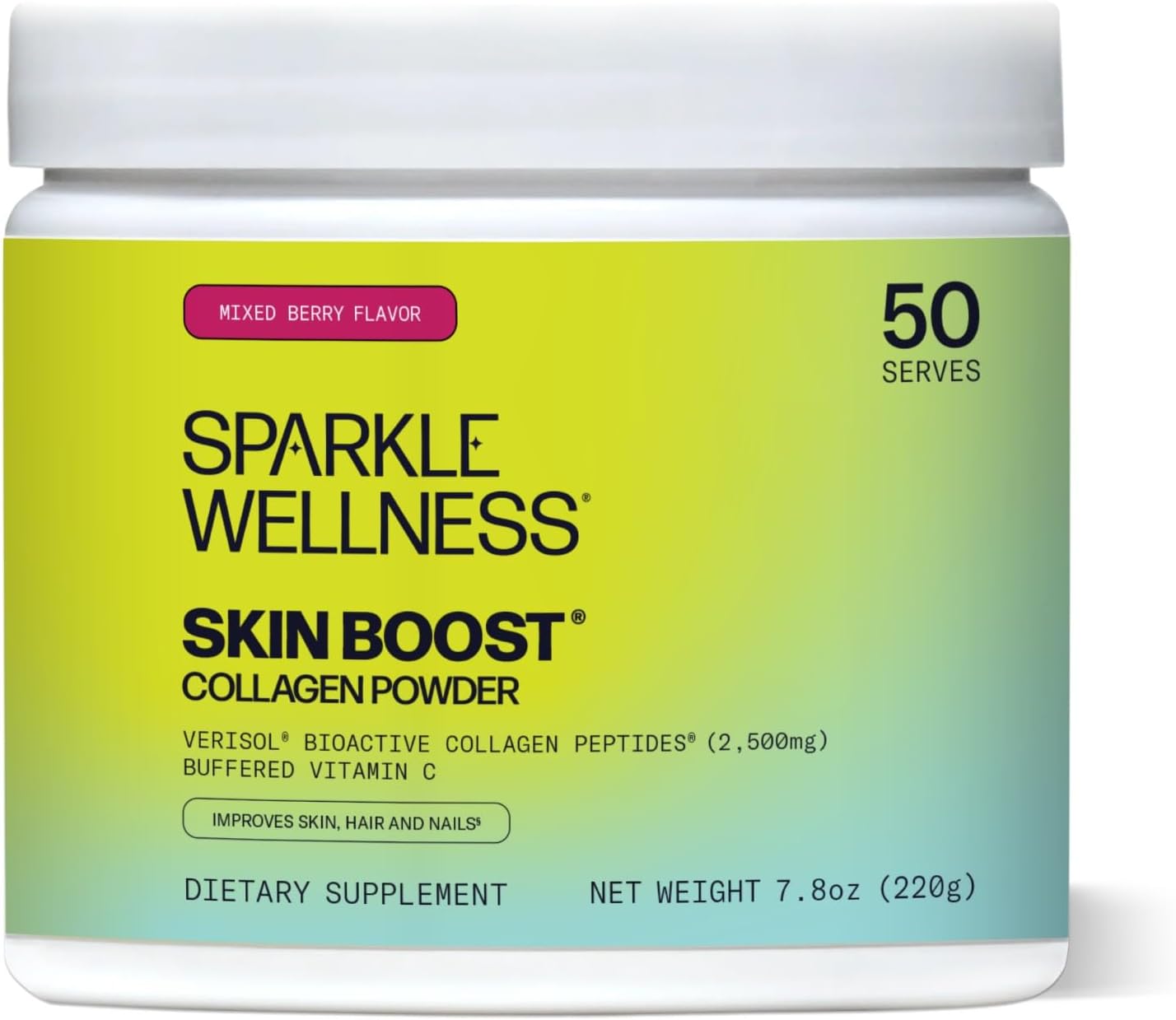 Amazon.com: Sparkle Skin Boost (No Flavor) [50-Serves] Verisol Collagen ...