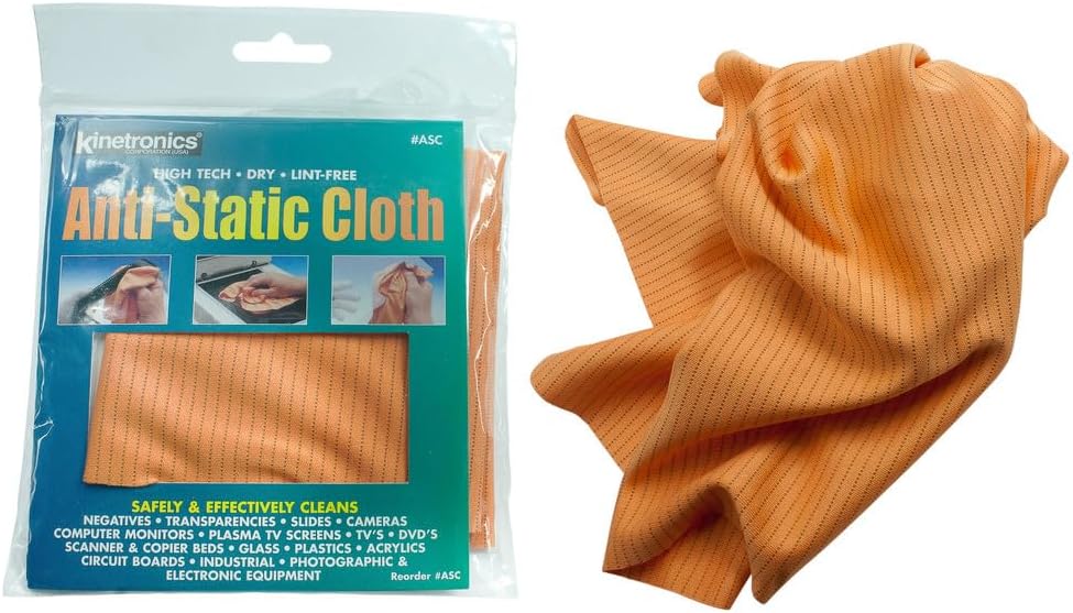 Kinetronics Anti-Static Microfiber Cloth, 10x18-Inch Tiger Cloth ...