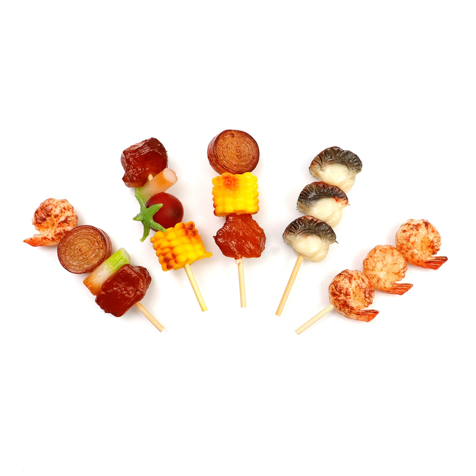 Amazon.com: WDONAY 5Sets Artificial Barbecue Fake BBQ Food Model ...
