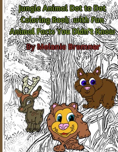 Jungle Animal Dot To Dot Coloring Book With Fun Animal | Desertcart KUWAIT