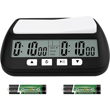 Amazon.com: Digital Chess Clock Timer,QINFIEY Chess Timer for Board Games,Professional Chess ...