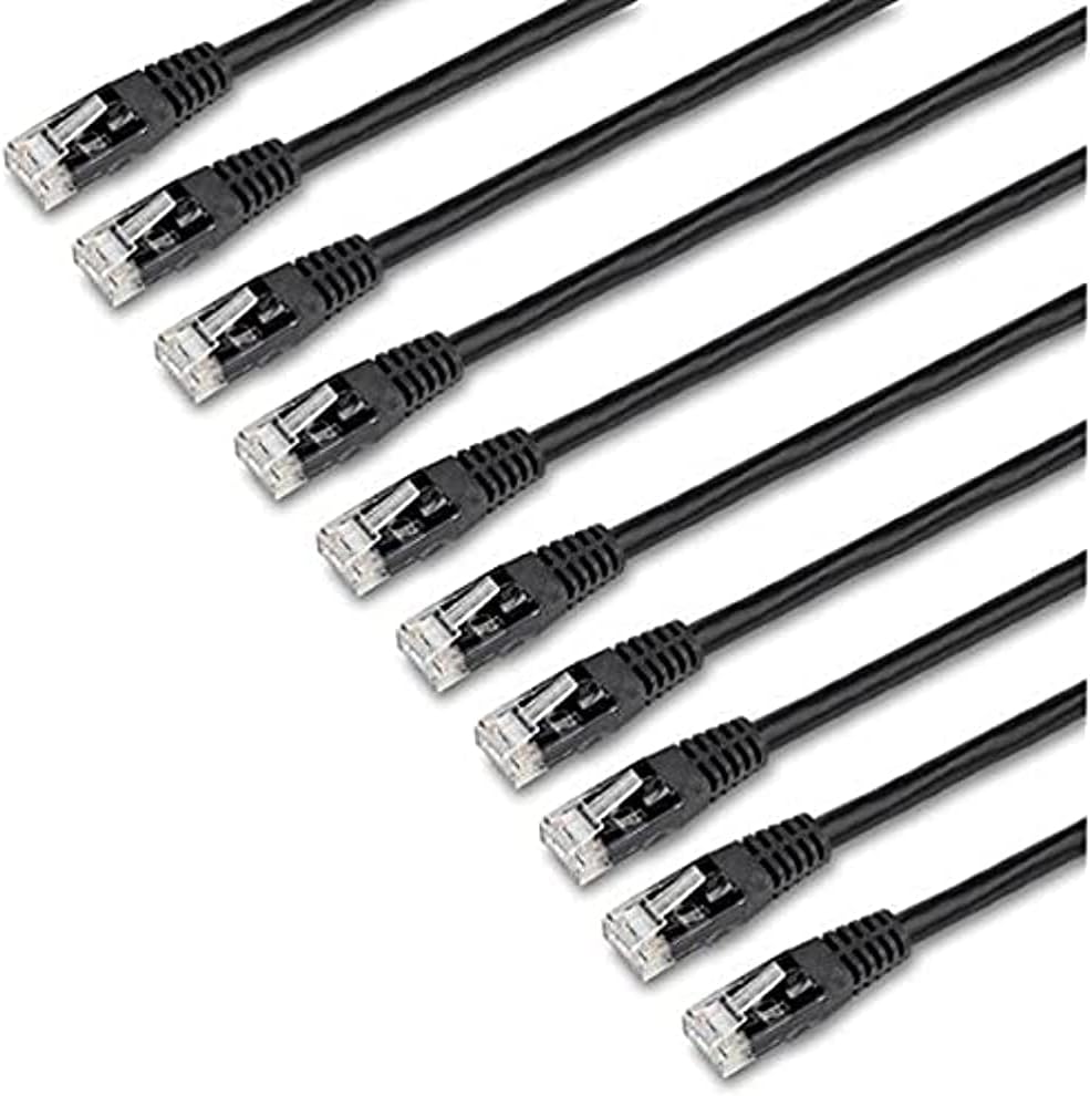 Amazon.com: StarTech.com 6 ft. CAT6 Ethernet Cable - 10 Pack - ETL ...