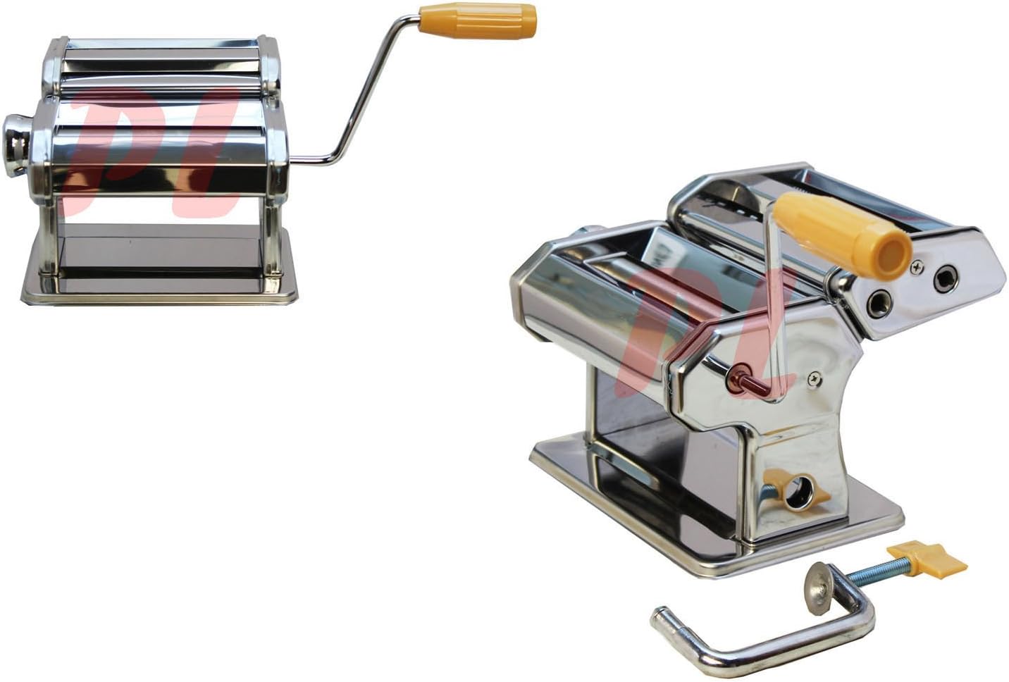 Amazon.com: Manual 7'' Stainless Steel Pasta Maker Crank Machine 3 ...