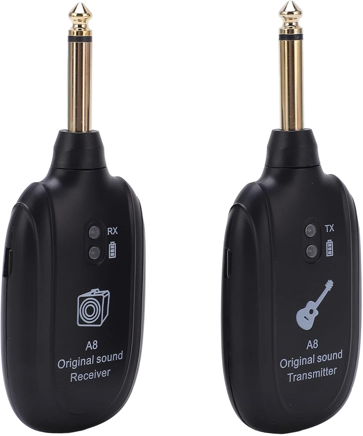 Guitar Wireless System, Metal Plastic Bass Niose Rechargeable Built-in ...