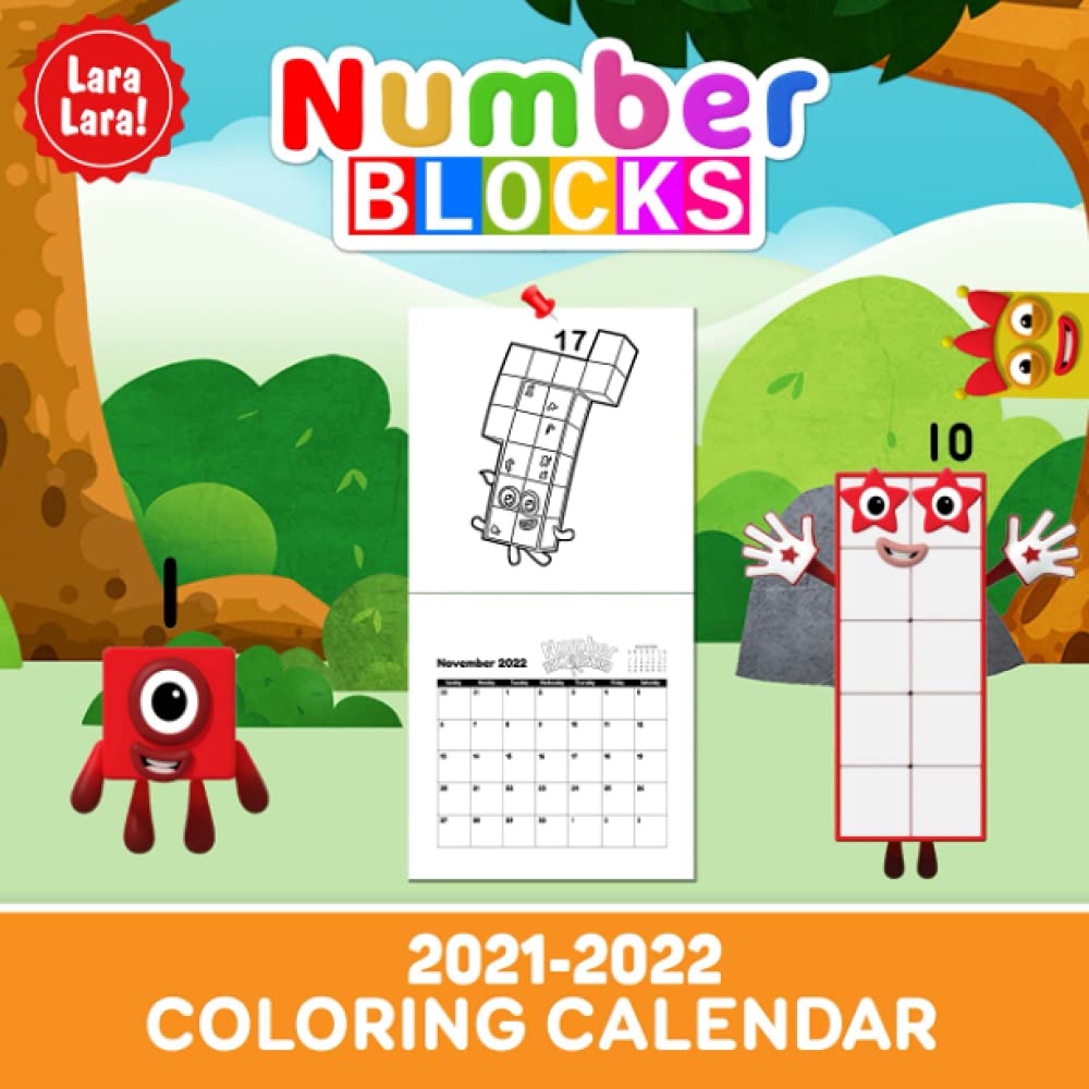 Buy Lara Lara! - Numberblocks 2021-2022 Coloring : 18-Month July 2021 ...