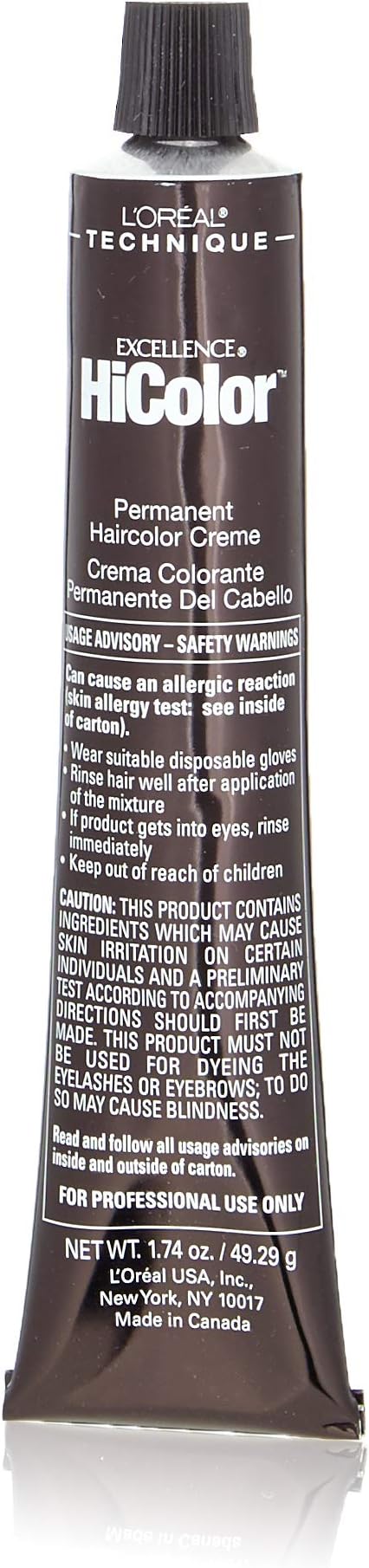 Amazon.com : Loreal Excel Hicolor H21 Tube Black Onyx 1.74oz (2 Pack ...