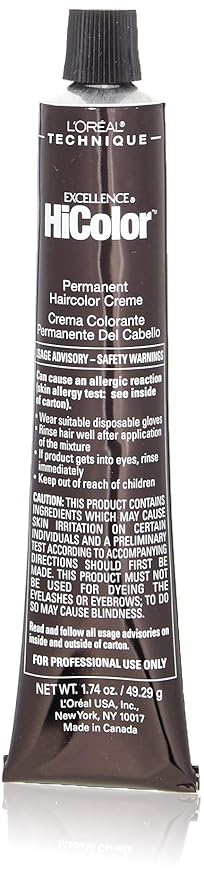 Amazon.com : Loreal Excel Hicolor H21 Tube Black Onyx 1.74oz (2 Pack ...