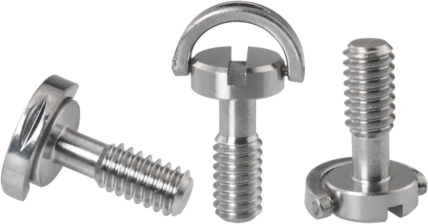 Amazon.com : (5 Packs) Stainless Steel D Shaft D-Ring 1/4" Tripod Screw ...