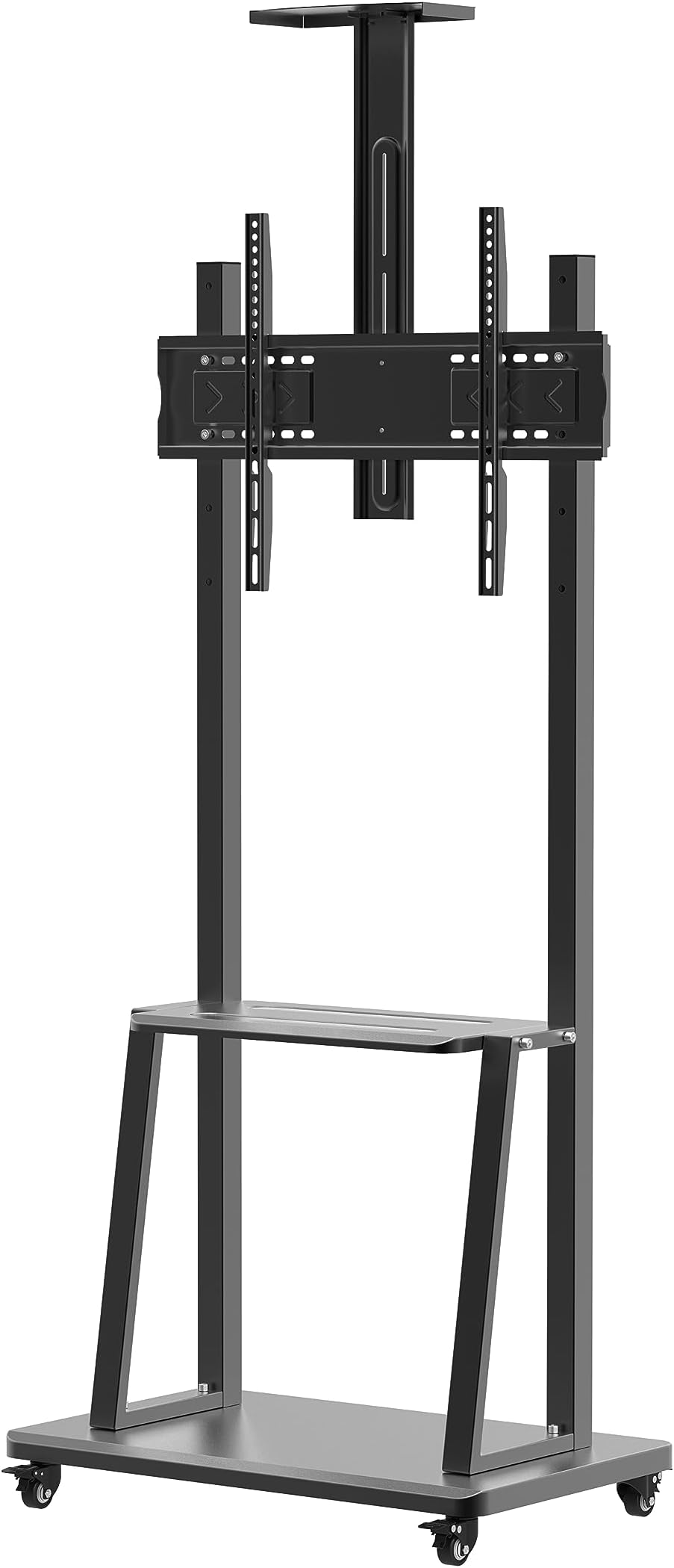 Buy Techzere Adjustable Height Movable Metal TV Trolley/Stand/Mount ...