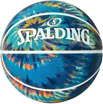 Amazon.com : Spalding 84-808J Spiral Dye, Turquoise, No. 7 Ball, Rubber ...