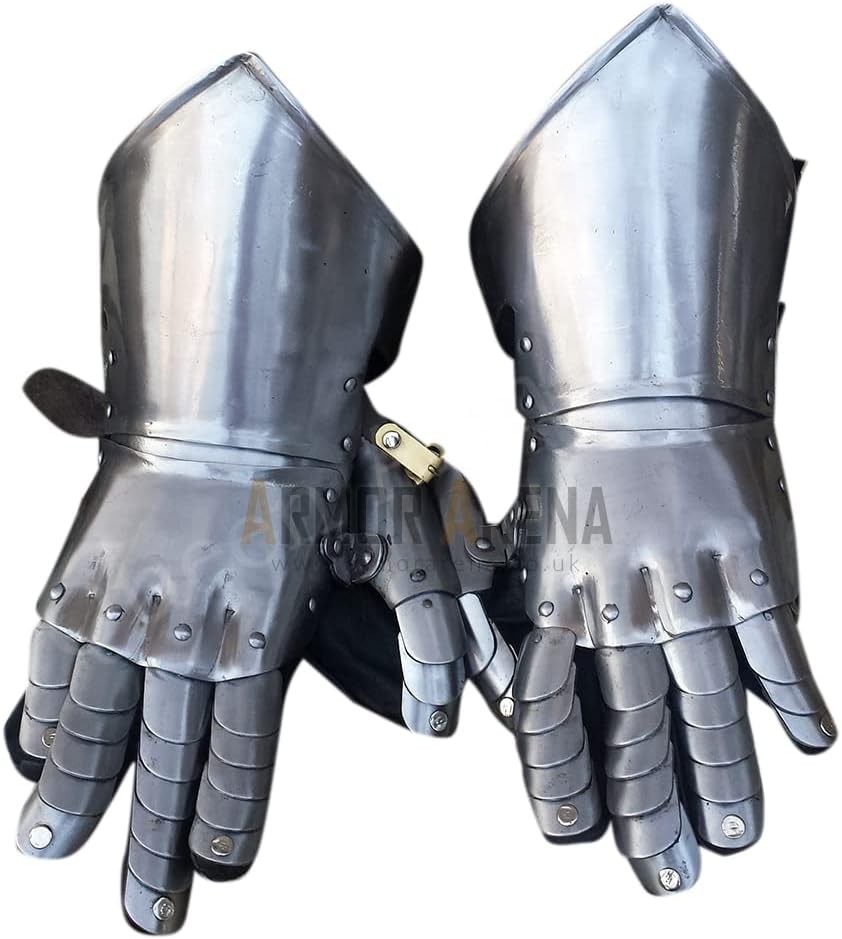 Amazon.com: Queen Armour Medieval Gothic Gauntlets Gloves with Hinges ...
