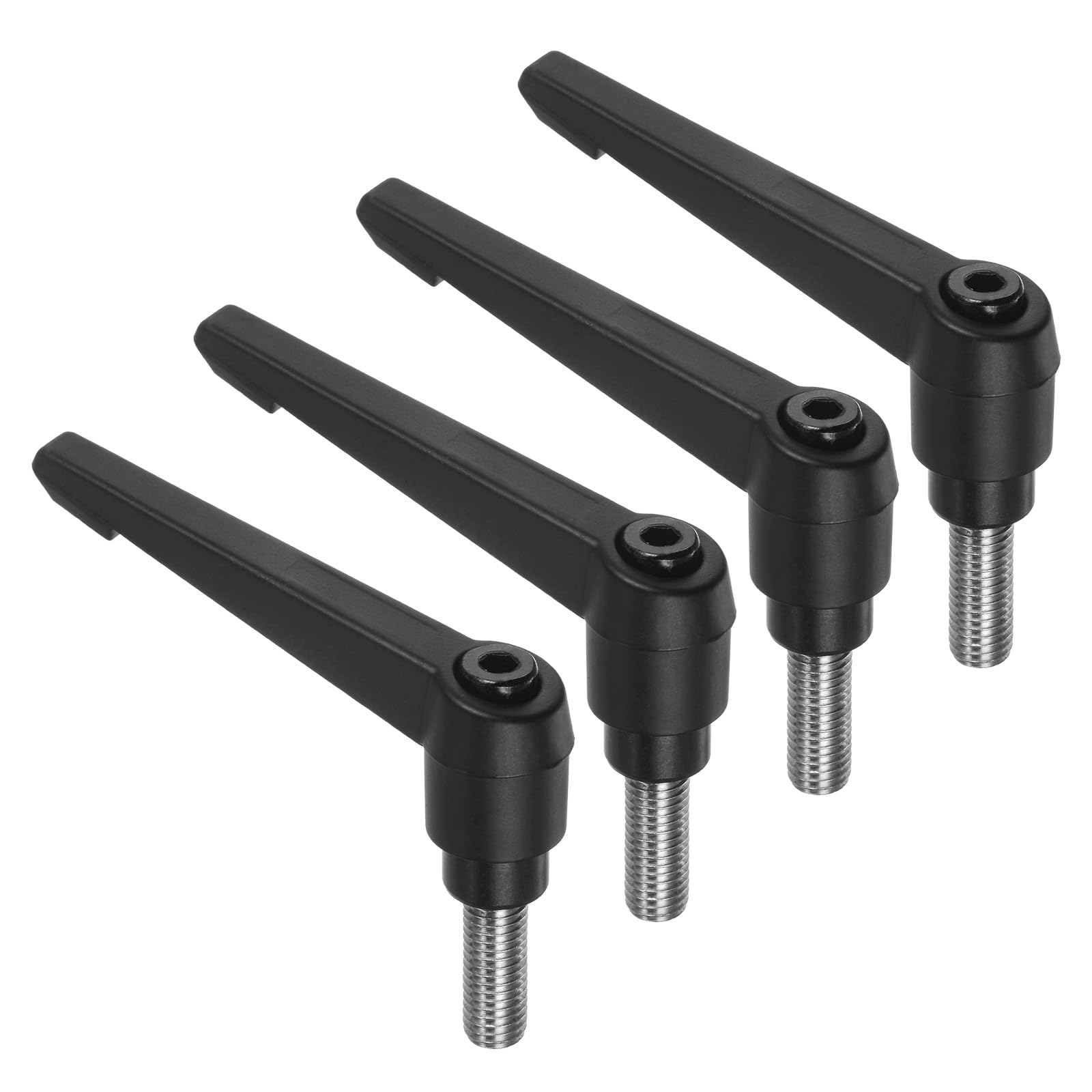Amazon.com: uxcell 4pcs Clamping Lever Handles, M10 x 25mm 304 ...