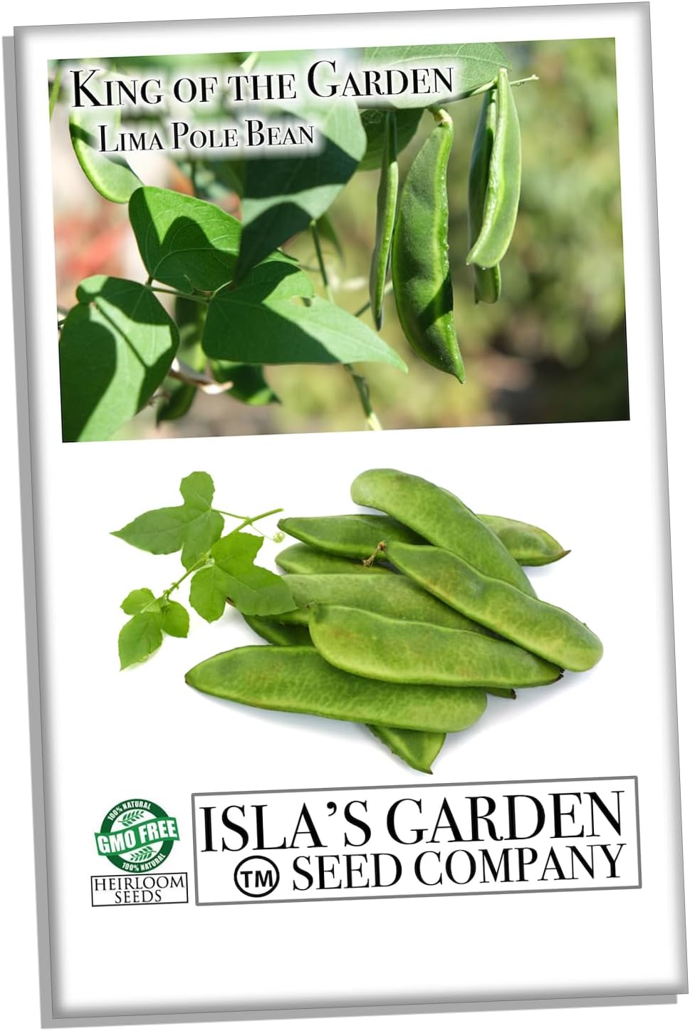 Amazon.com : King of The Garden Lima Bean Seeds for Planting, Pole Bean ...