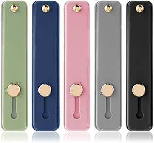 Sibba 5pcs Phone Strap Grip Holder Loop Finger Kickstand Strap ...