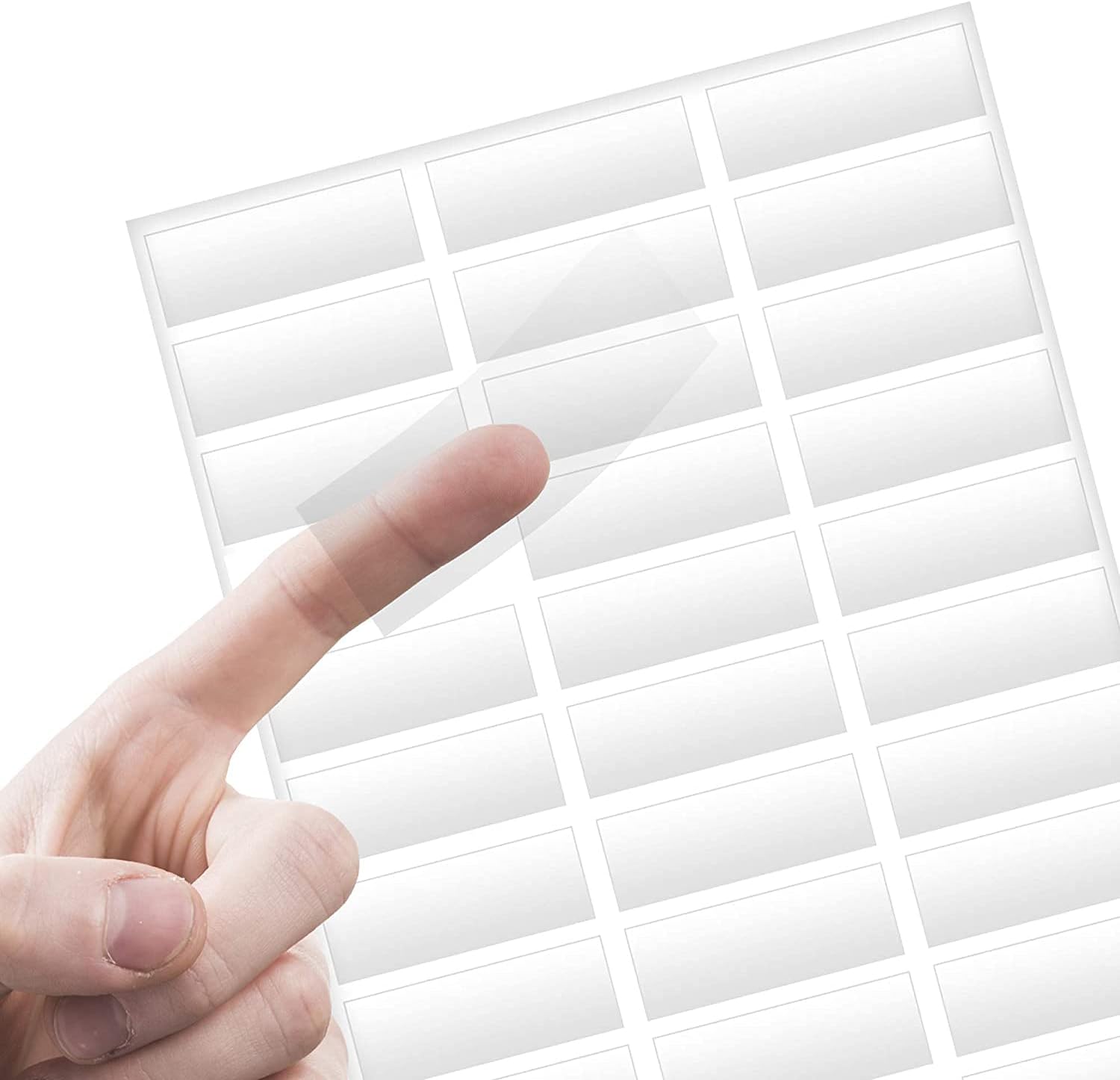 Amazon.com : Performore Glossy Crystal Clear Address Labels for Laser ...