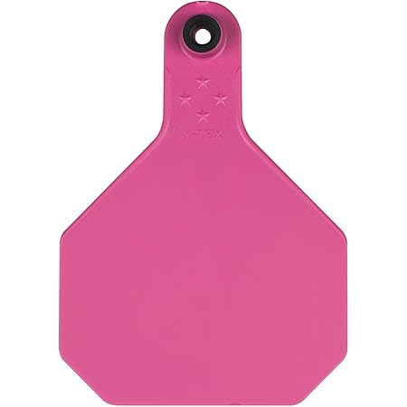 Amazon.com: Y-Tex 4 Star Large Blank Cattle Tags 25 Count Pink : Patio ...