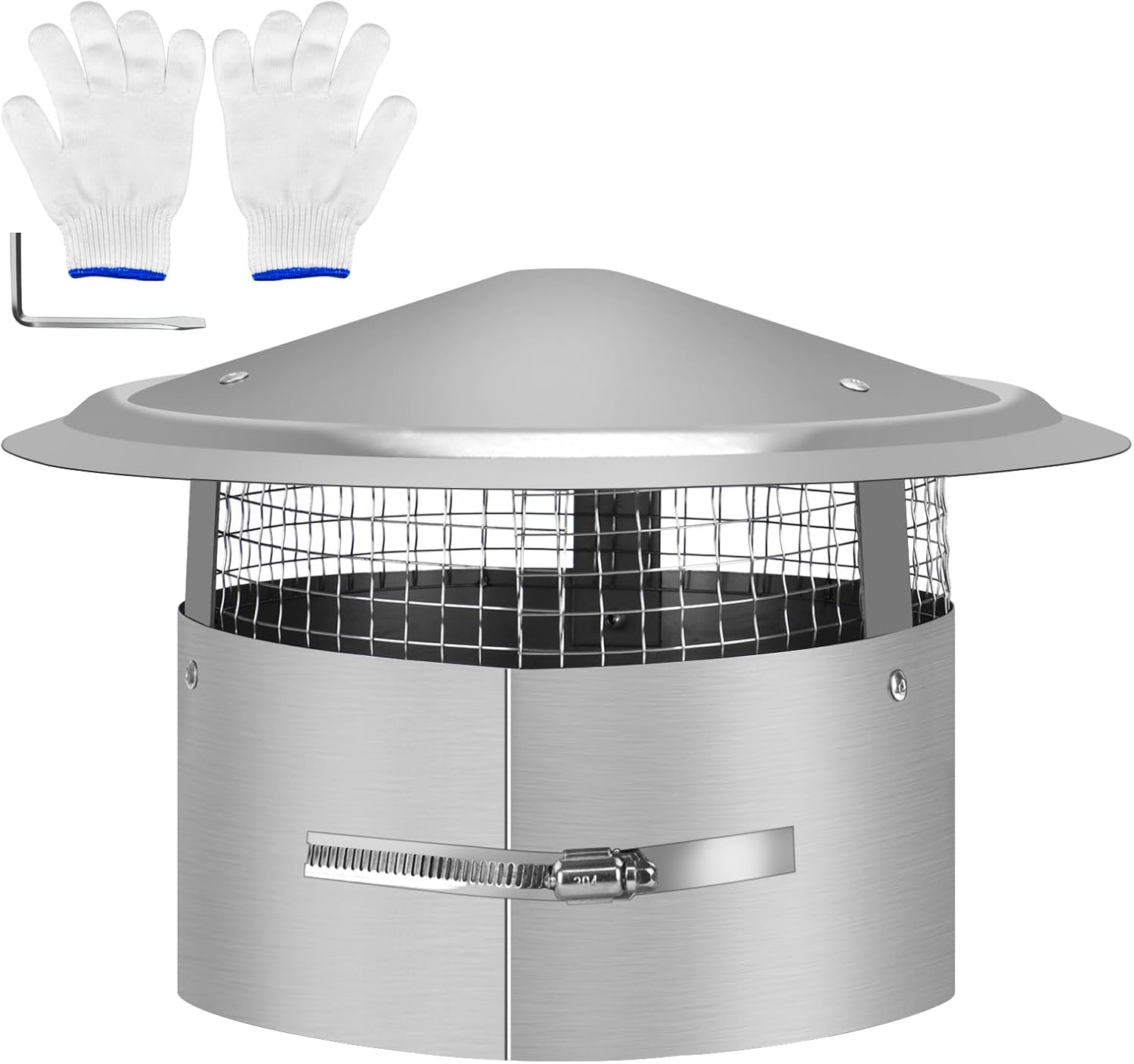 Amazon.com: Chimney Cap 8 Inch Chimney Cap Round Stainless Steel ...