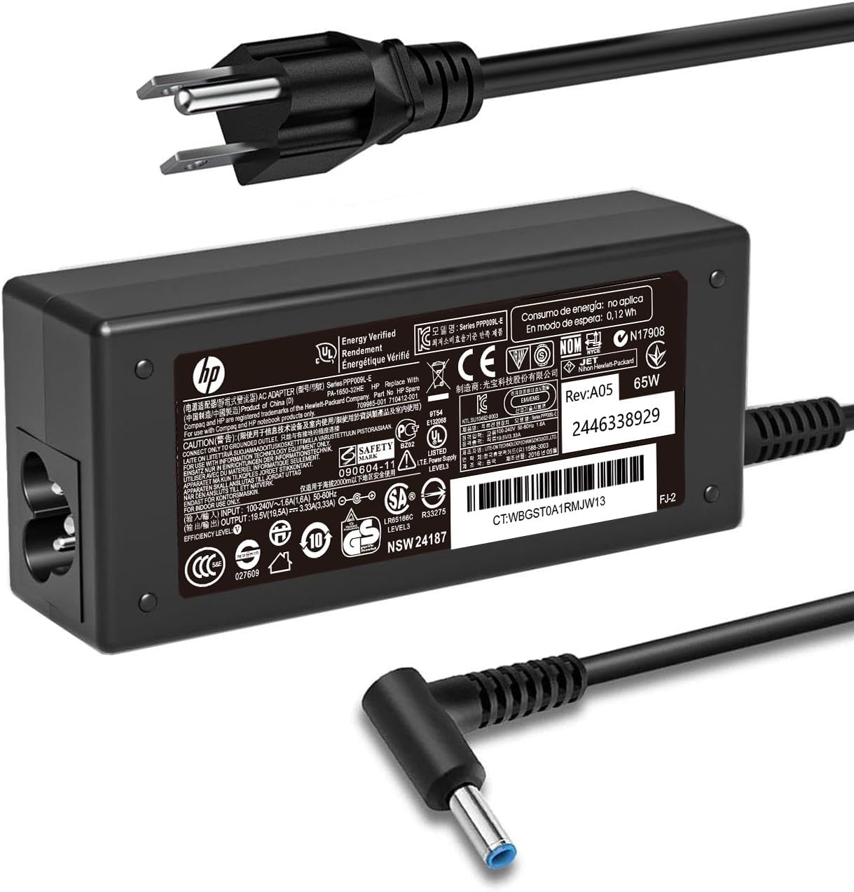 Amazon.com: Charger for HP Pavilion 14 15 17 10 X2 X360 EliteBook 820 ...