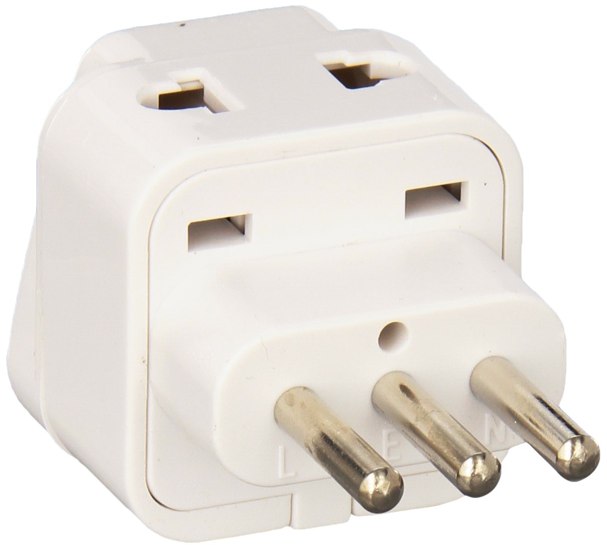CKITZE BA-12AN Grounded Universal 2 in 1 Plug Adapter Type L for Italy ...