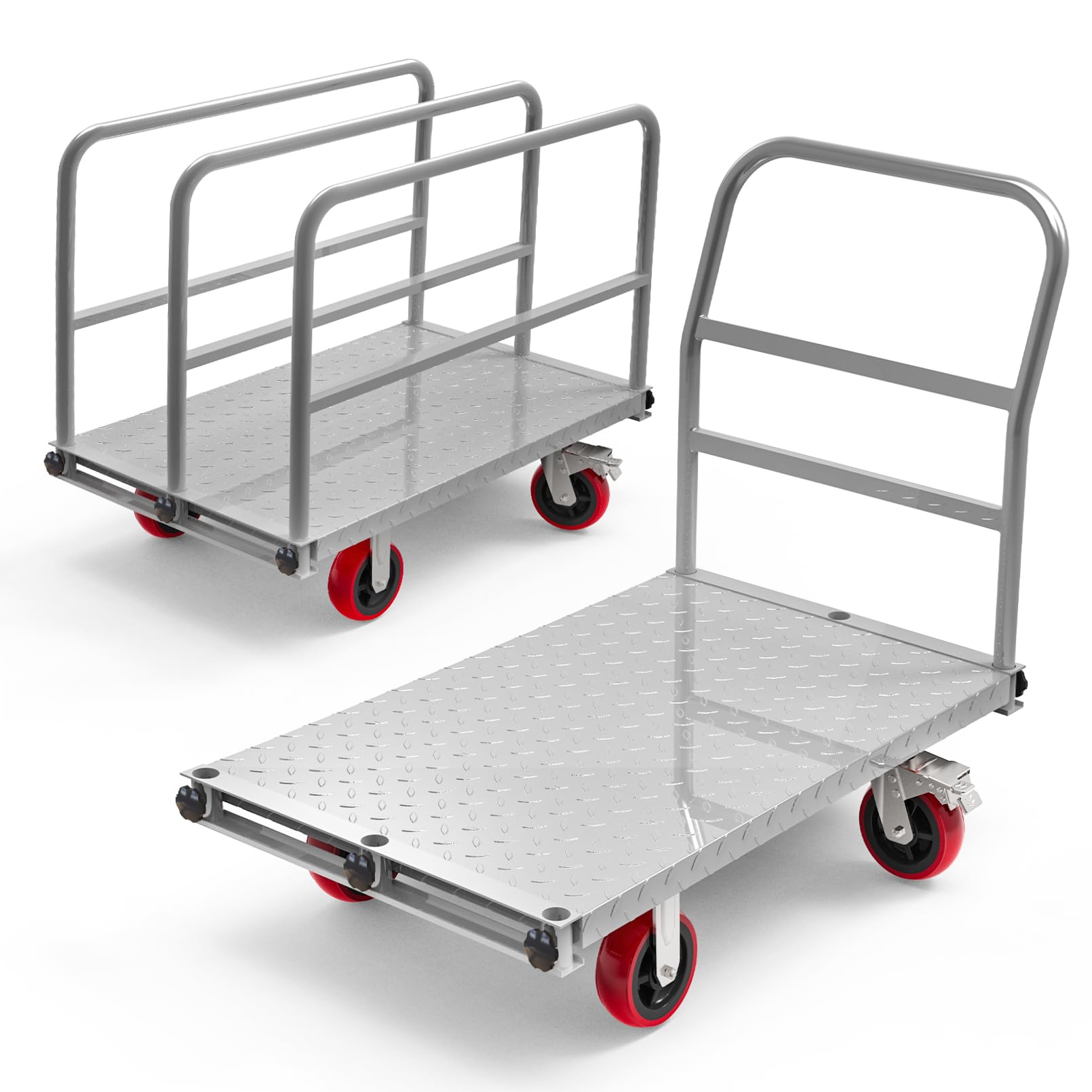 Amazon.com: PHEXOD 2IN1 Steel Panel Truck Cart, Lumber Cart Drywall ...