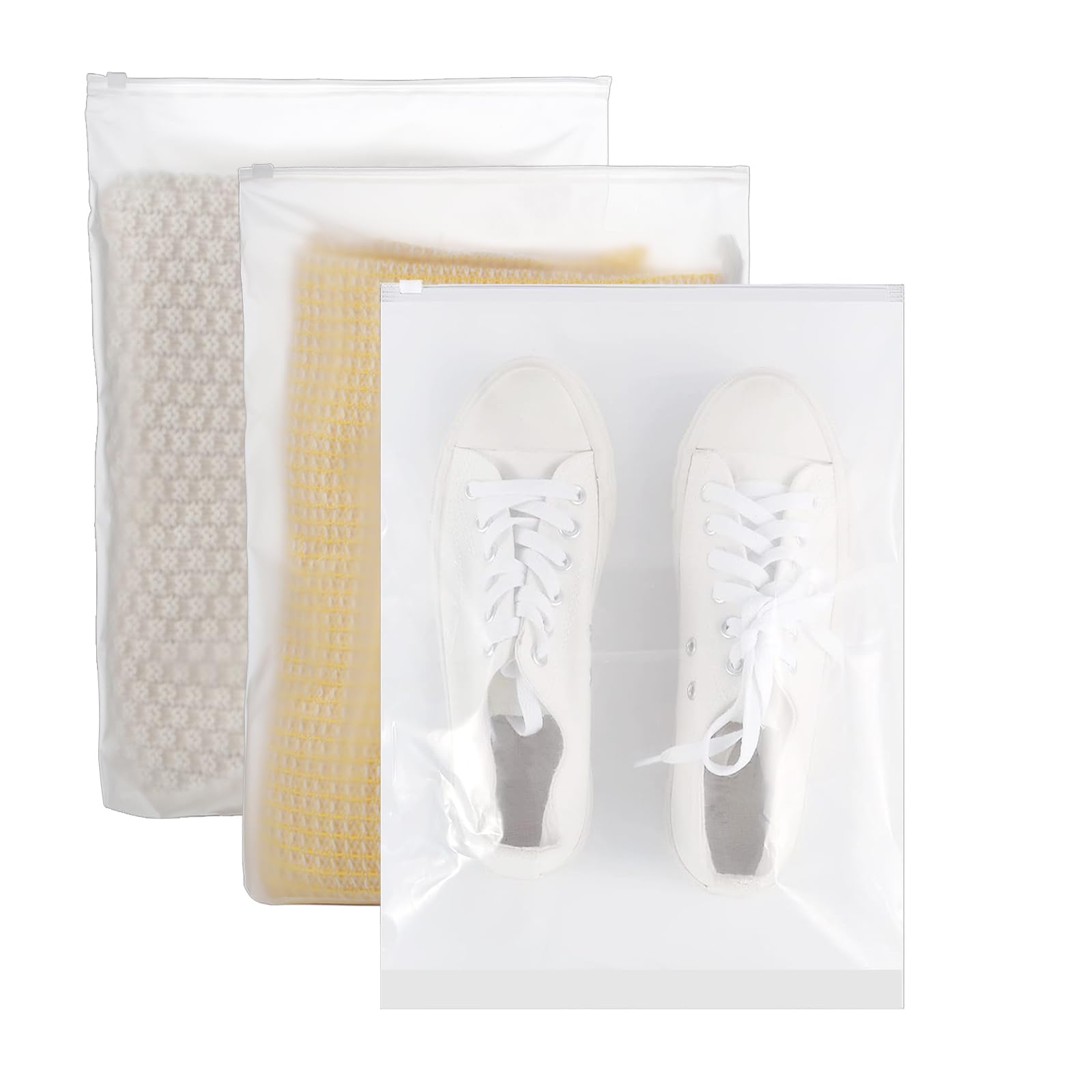 Amazon.com: LEITBLD Clothes Packaging Bags 100pcs, Resealable Frosted ...