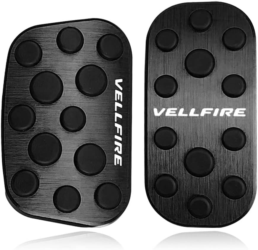 Amazon | LEXLEYS トヨタ ヴェルファイア 20系 30系 アルミ ペダル アクセル ブレーキ カバー 工具不要 滑り止め付 被せる ゴム カスタムドレスアップ パーツ(ブラック ...