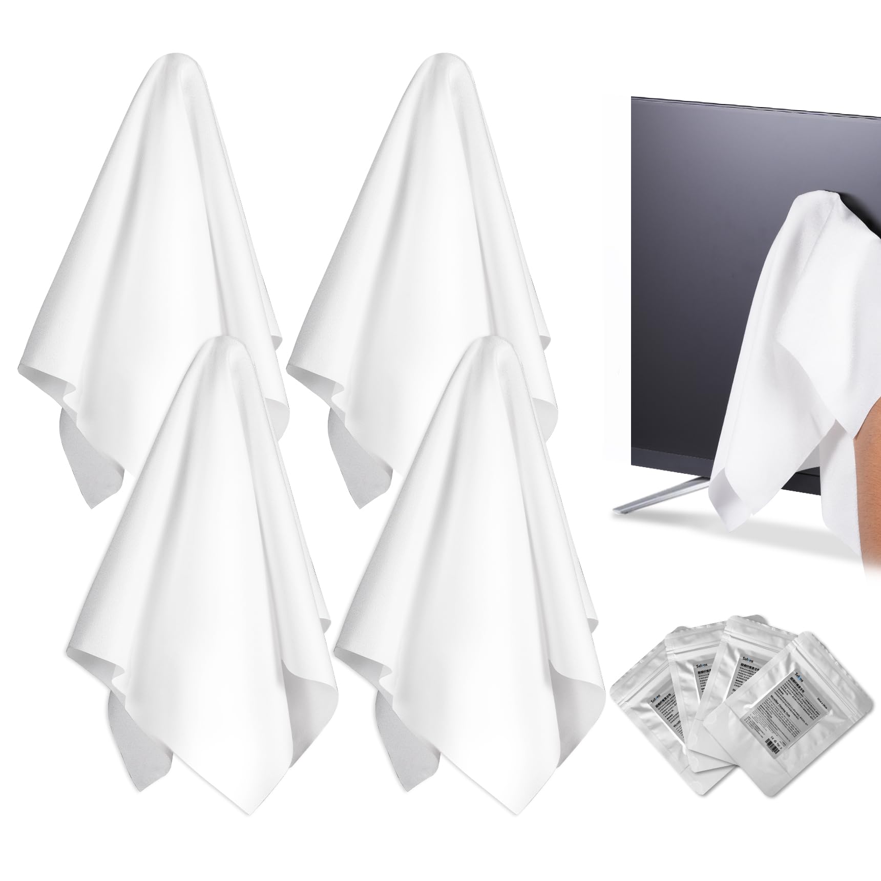 Amazon.com: Selens 4Pcs Extra Large Microfiber Cleaning Cloths ...