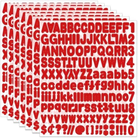 Amazon.com: 3 Sheets Glitter Alphabet Stickers and 1 Sheet Rhinestones ...