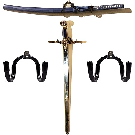 Amazon.com: 4 Pack Mini Adjustable Sword Wall Mount Hook Display Hanger ...