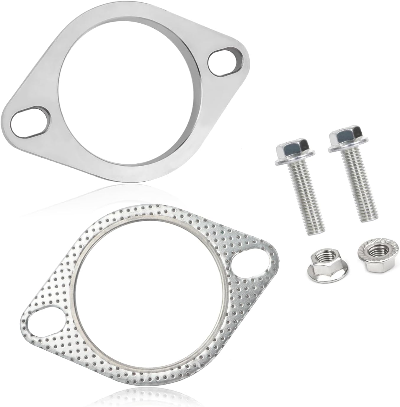 Amazon.com: 2 Inch Exhaust Flange Gasket Kit,Premium Stainless Steel ...