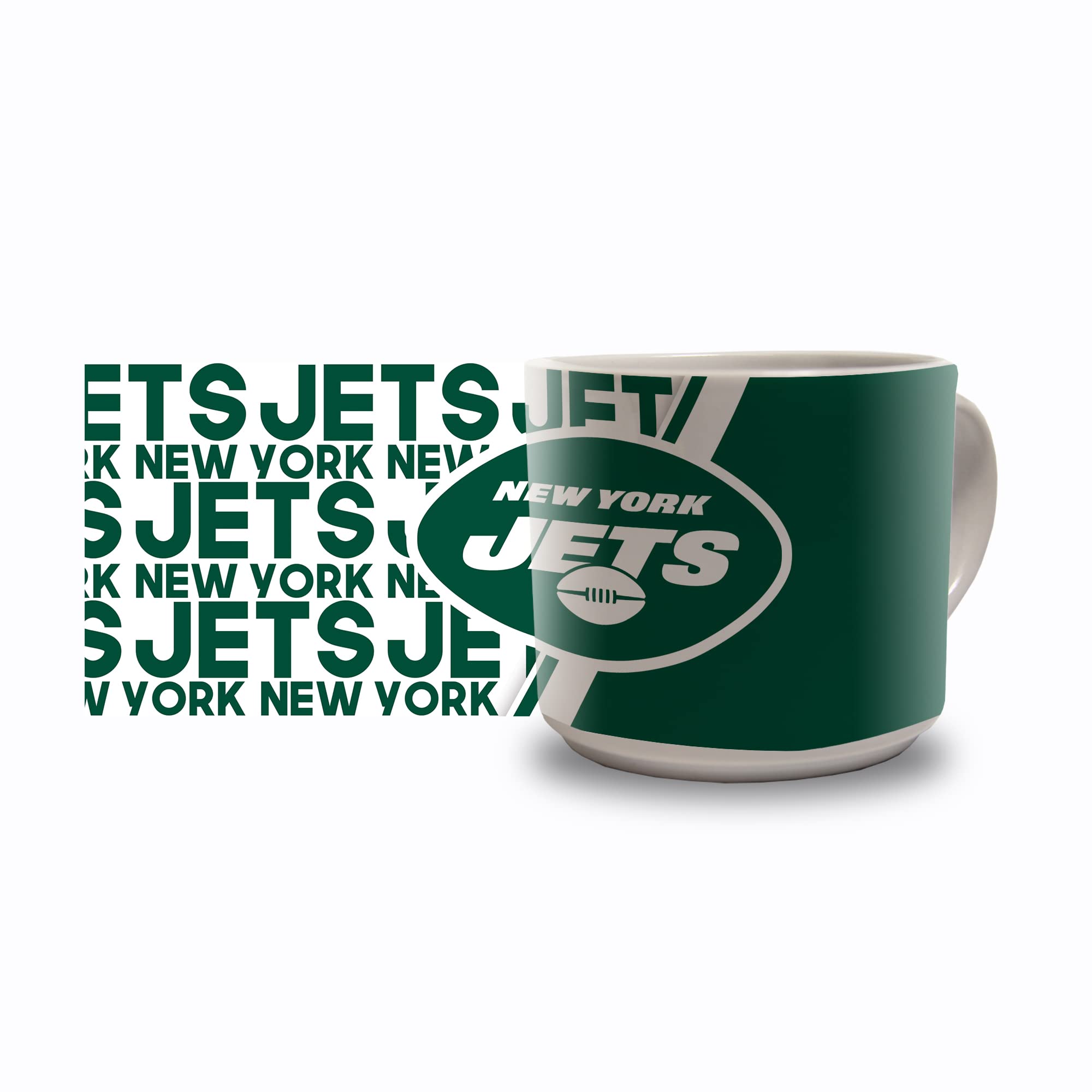 Snapklik.com : NFL Football New York Jets 14 Oz Metro Ceramic Coffee Mug