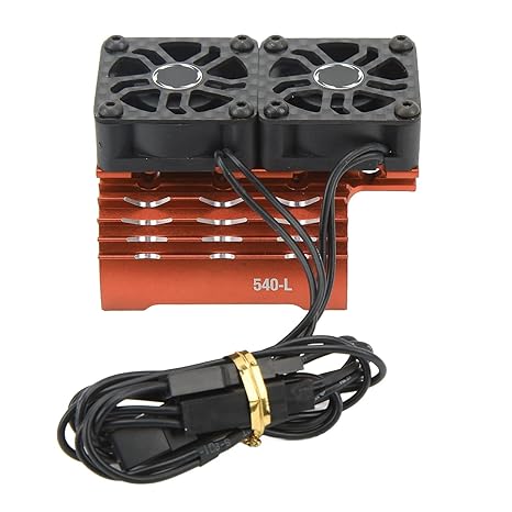 Domary 36mm RC Motor Fan Cooling Heatsink, Dual Fans 28000RPM 8.4V ...