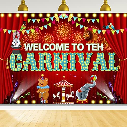 Amazon.com : Welcome to The Carnival Backdrop,84x60Inch,Carnival ...