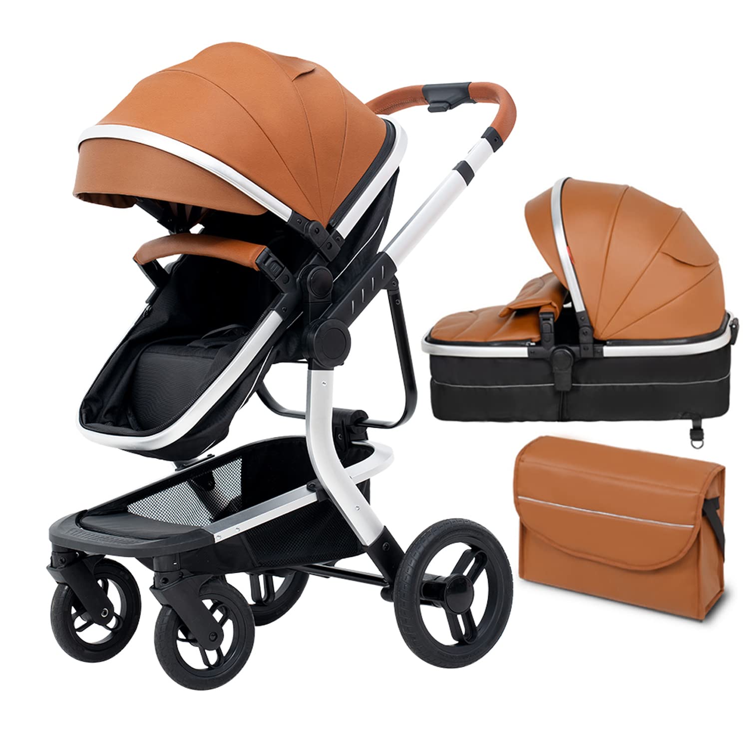 Amazon.com : SteAnny Baby Stroller Foldable Toddler Pram Baby Carriage ...