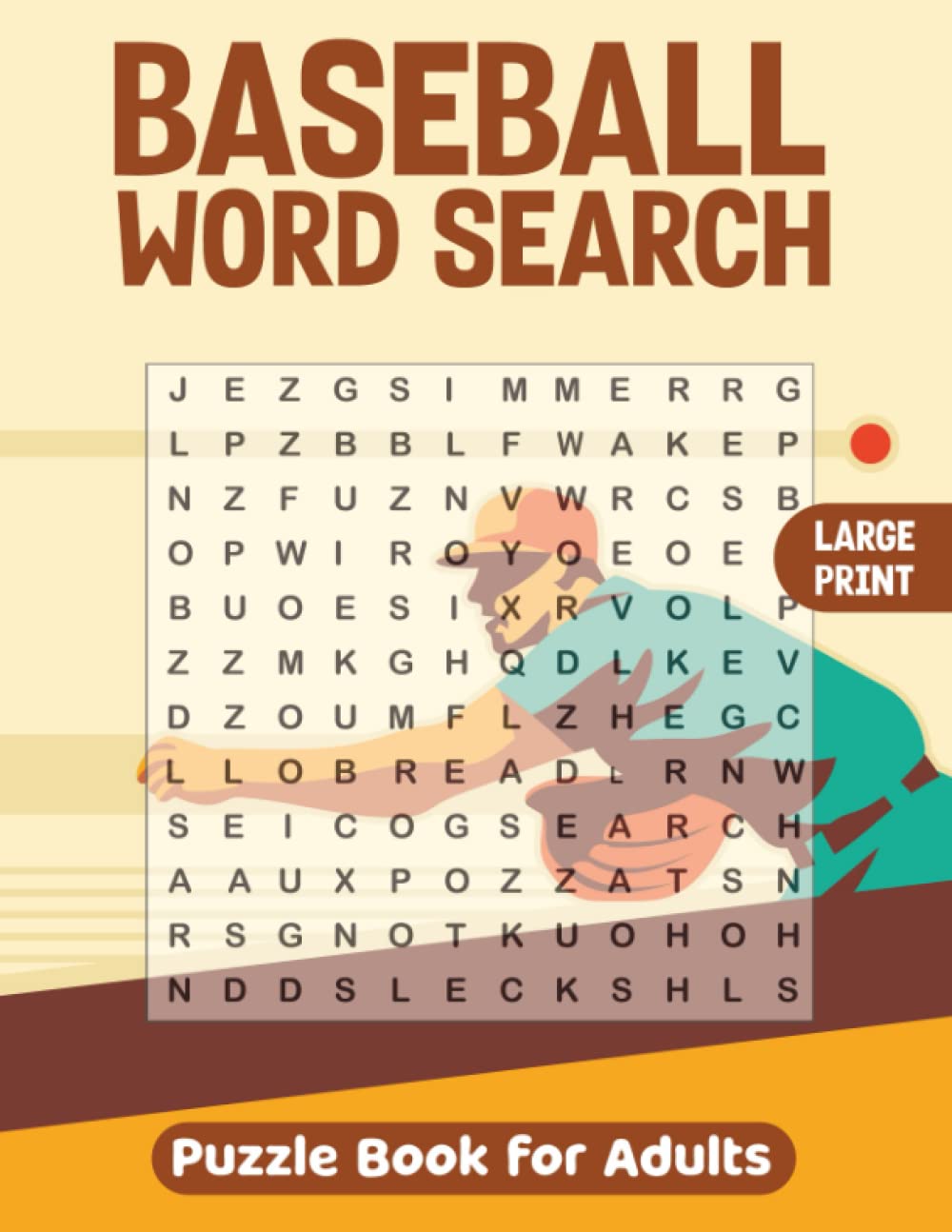 Baseball Word Search Puzzle Book For Adults: Baseball Word Wordsearches ...