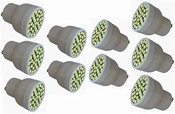 GU10 LED Light Bulbs, Non Dimmable, 20W Halogen Equivalent, 3W 250lm ...