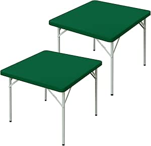 Amazon.com: mylacerhome 2 Pack Square Fitted Tablecloth 34X34 Inch ...